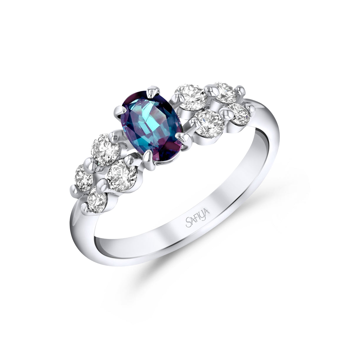 Magical Beauty - Platinum Natural Alexandrite Ring – Safiya Alexandrites